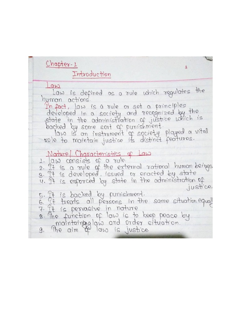 Business Law Notes - Introduction BBS 3rd Years | PDF