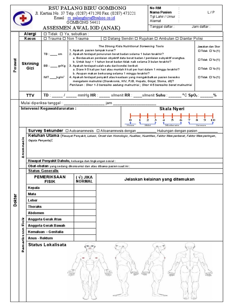 Asesmen Awal Igd - Anak | PDF
