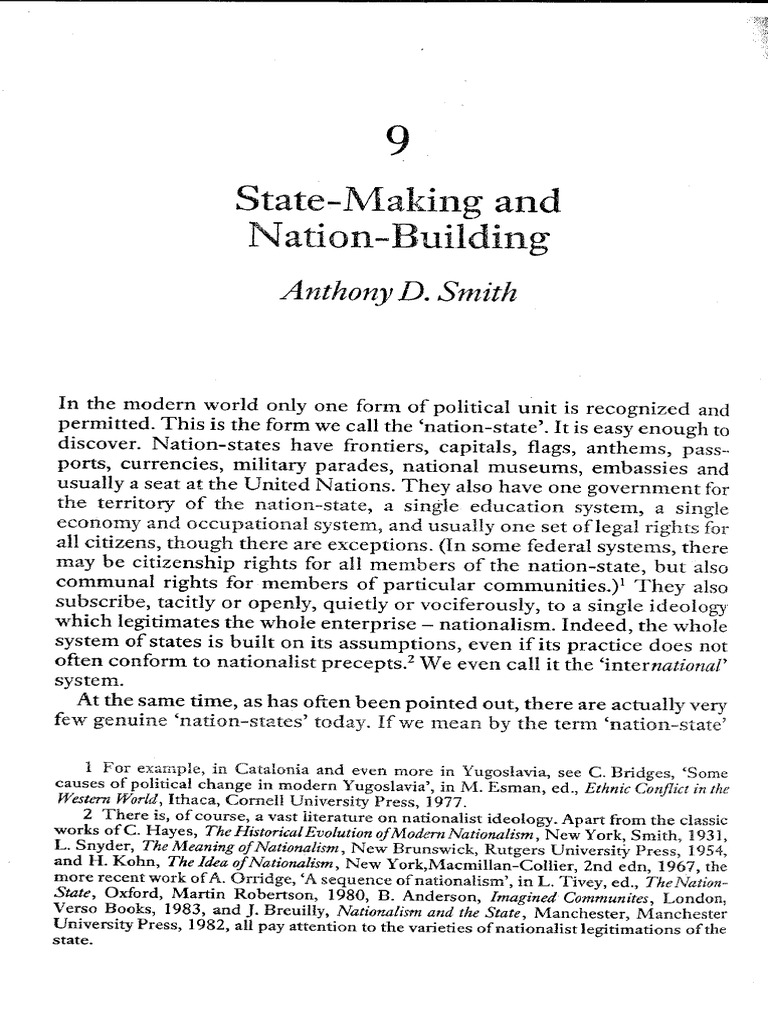 State Making Nation Building | PDF