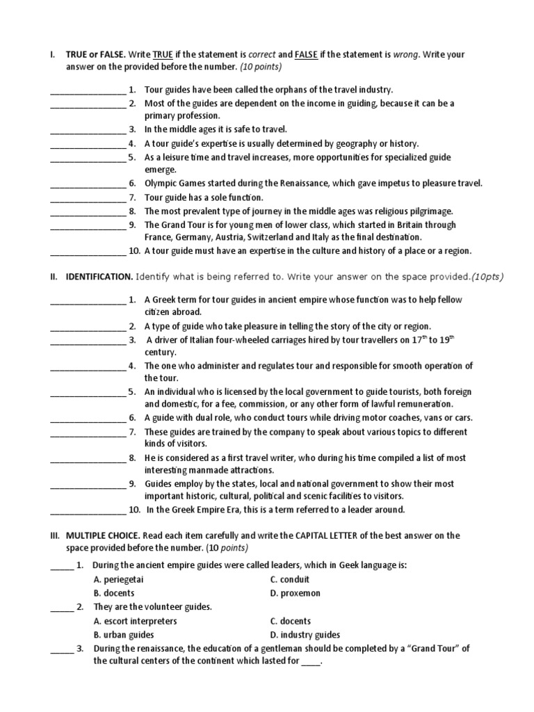 Identify What Is Being Referred To. Write Your Answer On The Space ...