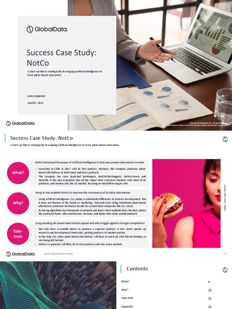 Success Case Study: Notco | PDF | Artificial Intelligence | Intelligence (AI) & Semantics