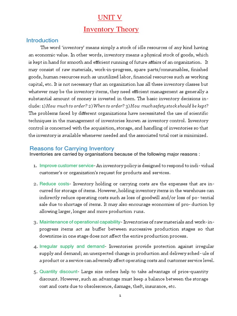 Indestrial | PDF | Inventory | Economies