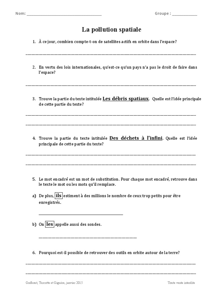 Pollution spatiale et débris en orbite | PDF | Orbite | Corps du ...