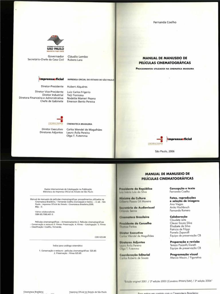 Manual de Manuseio de Películas Cinematográficas | PDF