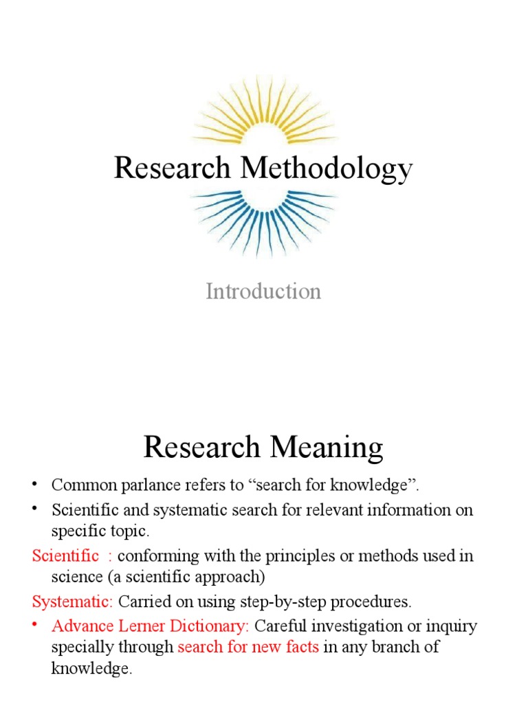 Research Introduction | PDF | Science | Scientific Method