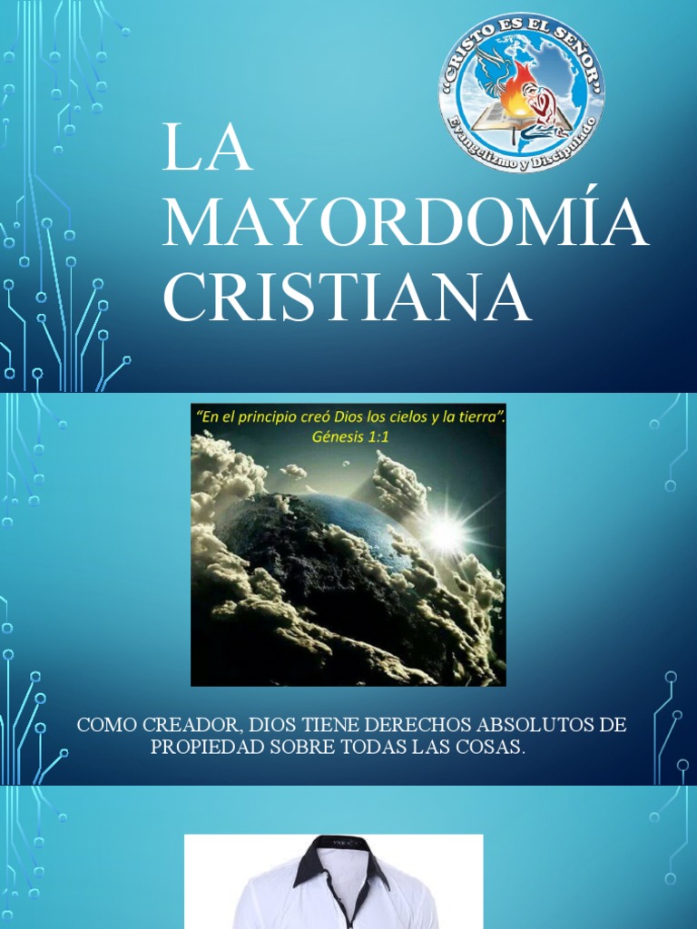 Tema Nº1 La Mayordomia | PDF | Dios | Deidad creadora