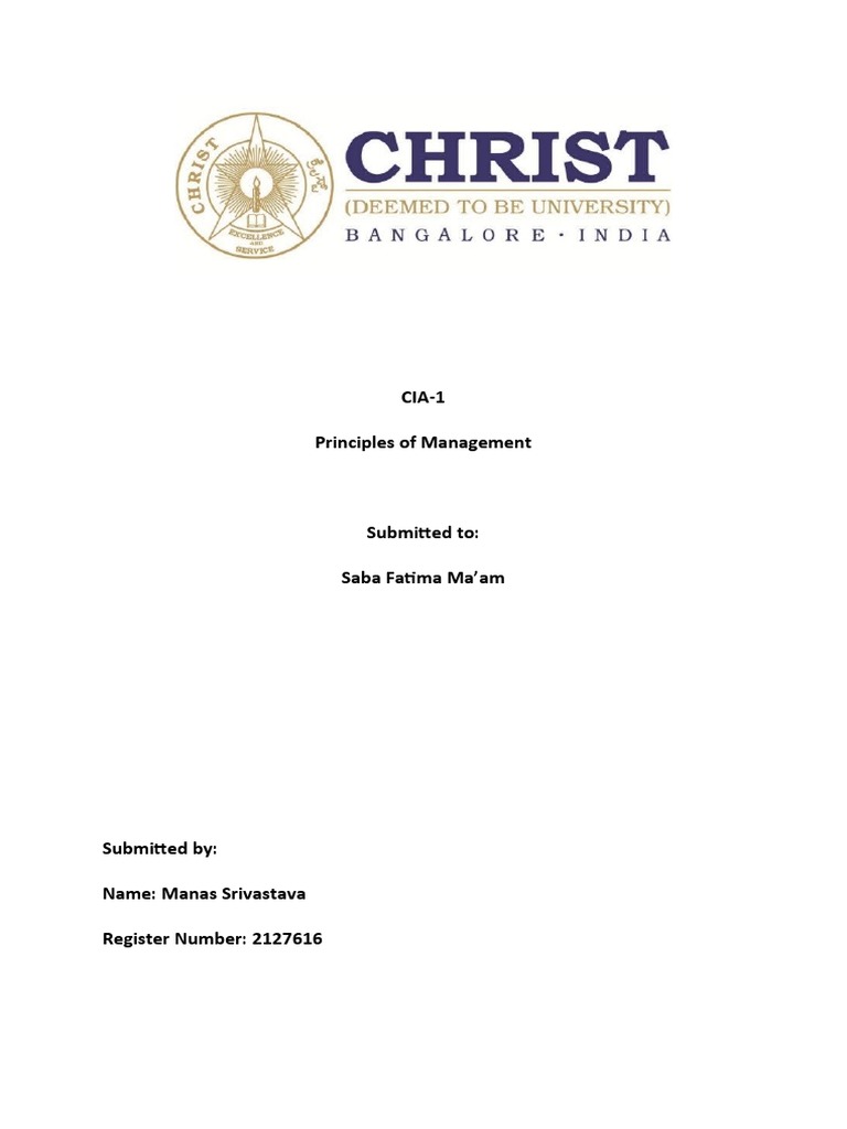 POM CIA 1 Manas - Edited | PDF | Economies | Business