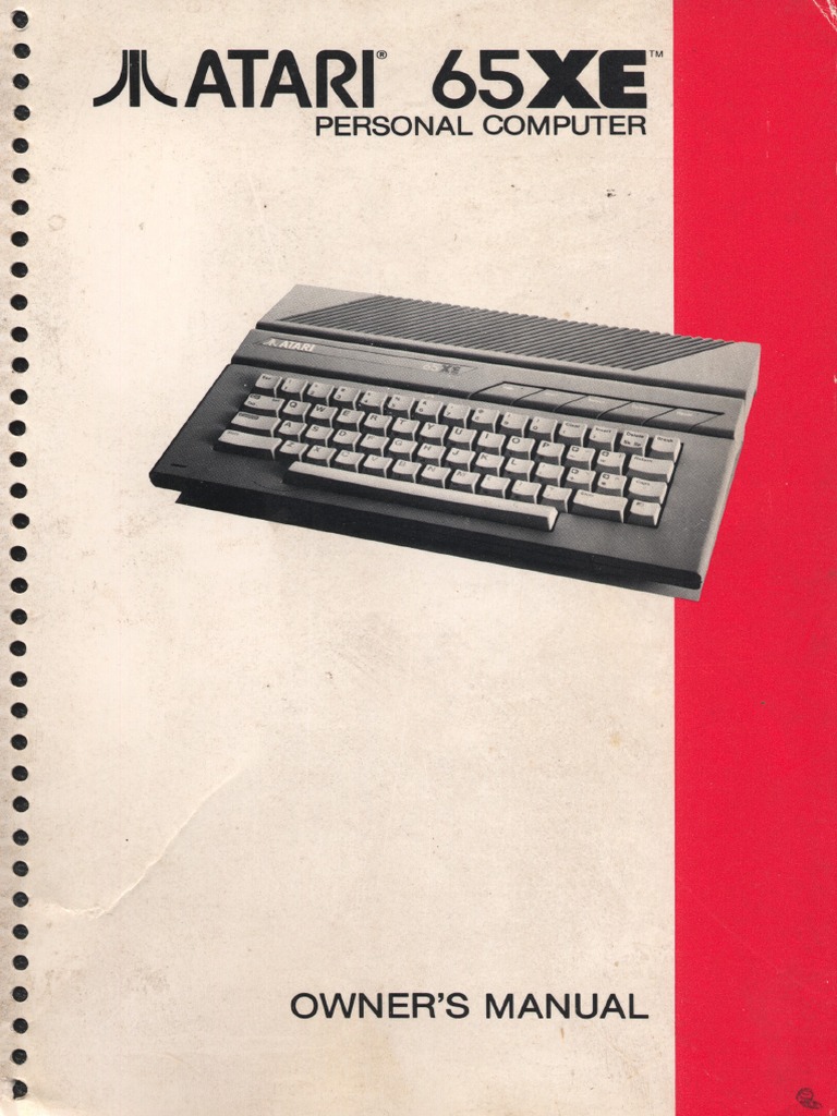 Atari 65XE Owners Manual | PDF