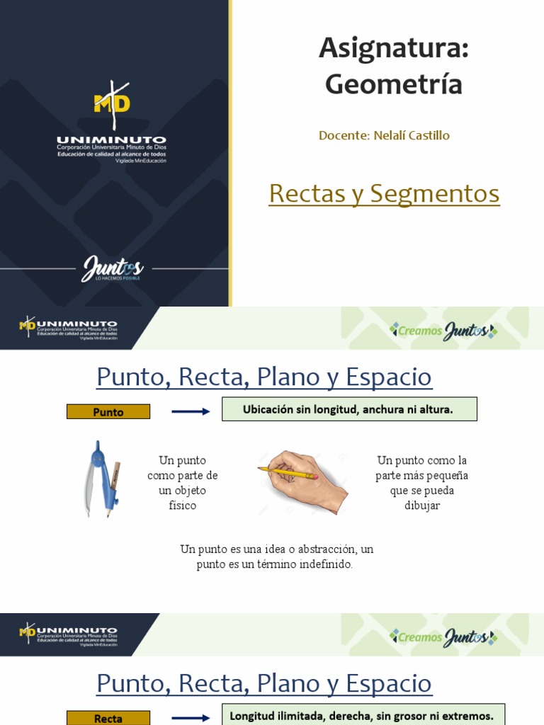 Rectas y Segmentos | PDF | Espacio | Geometria plana)