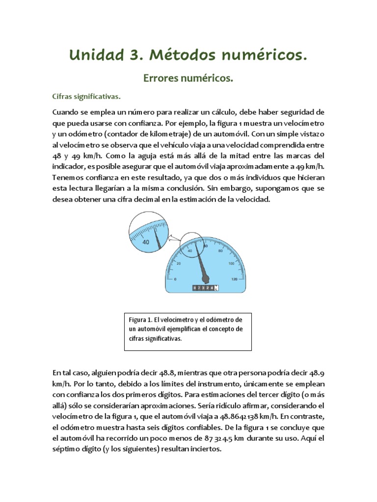 Unidad 3 Métodos Numéricos Pdf Exactitud Y Precisión Matemáticas