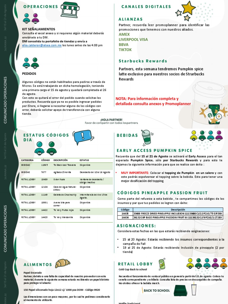 Comunicado Operaciones s33 | PDF