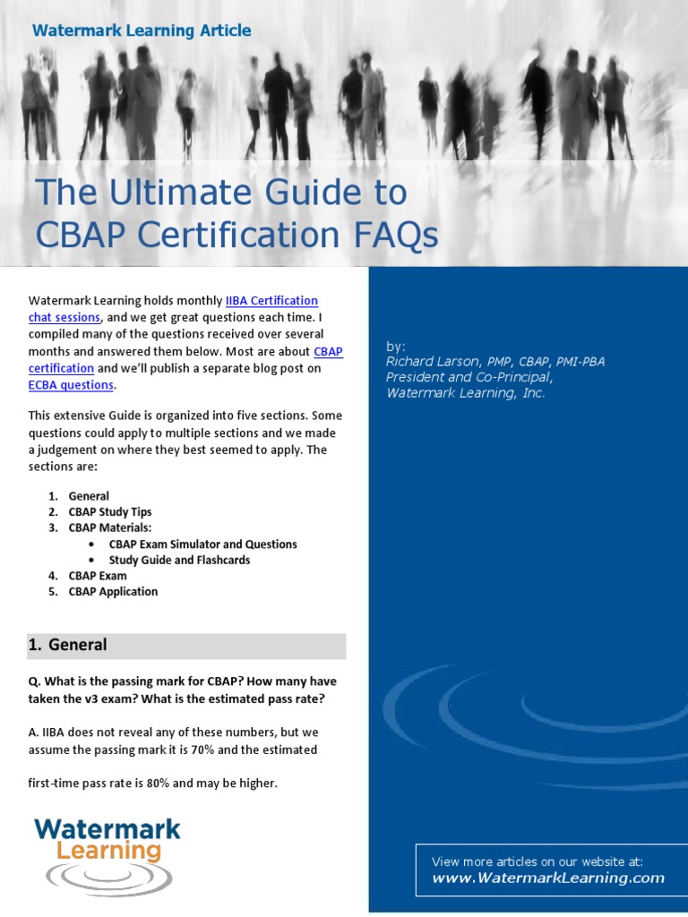 Ultimate Guide CBAP Certification FAQs | PDF | Test (Assessment ...