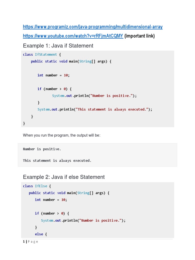 Lab Exercise (Java) | PDF | Array Data Structure | Control Flow
