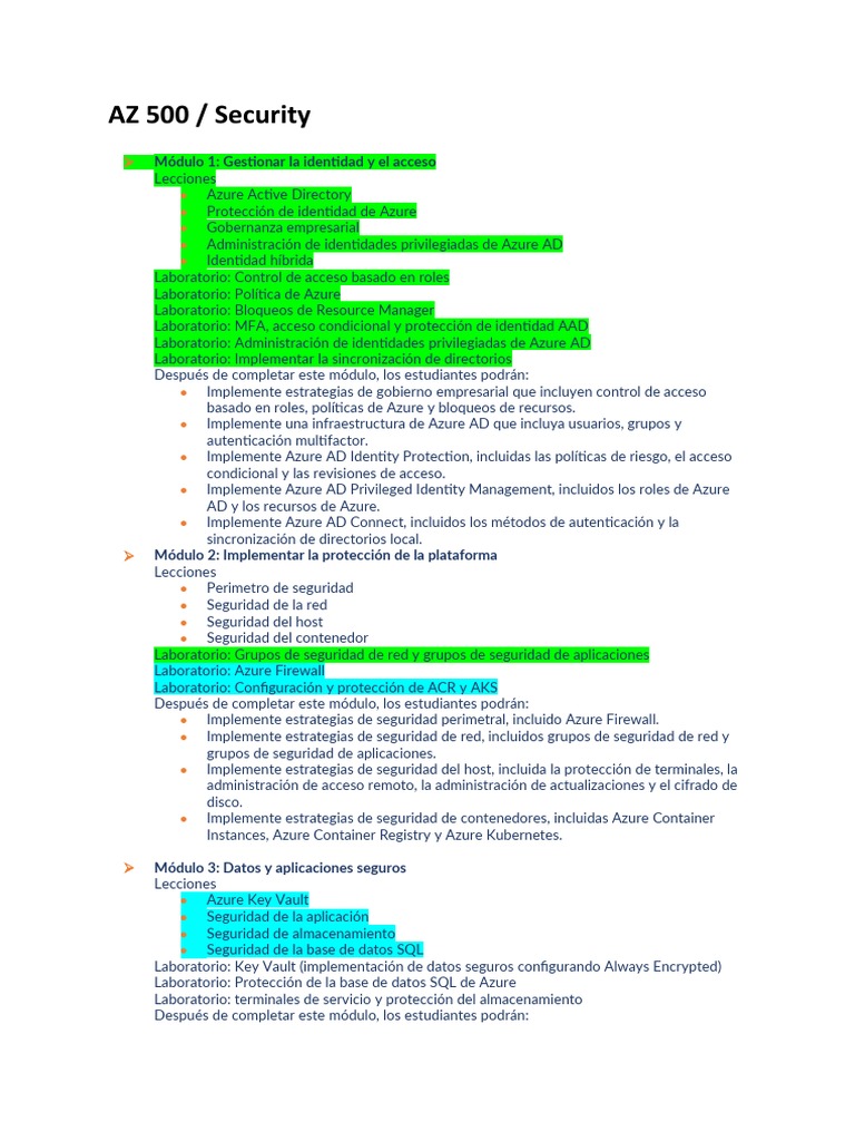 Az 500 | PDF | Microsoft Azure | Autenticación