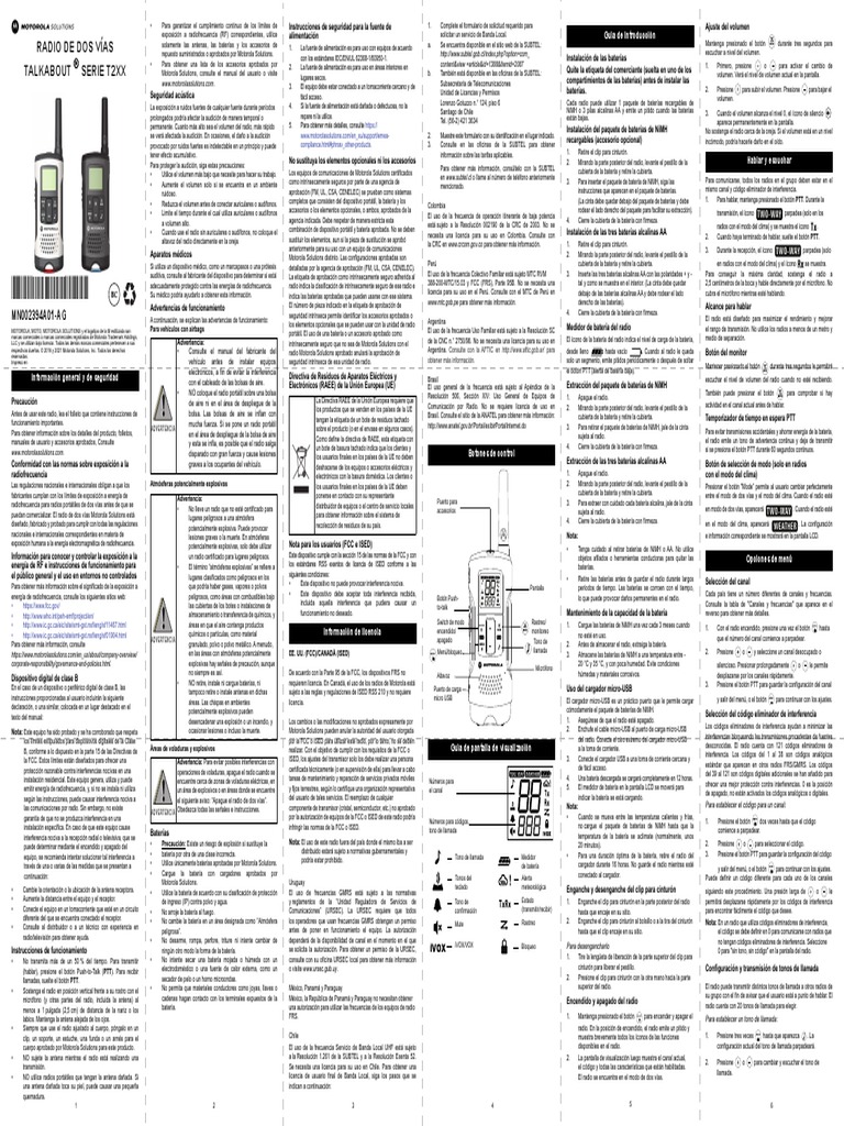 T200T260 UserGuide EN | PDF | Radio | Auriculares