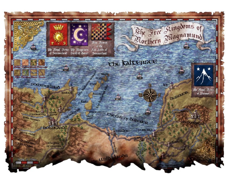 Free Kingdoms of Northern Magnamund Map | PDF