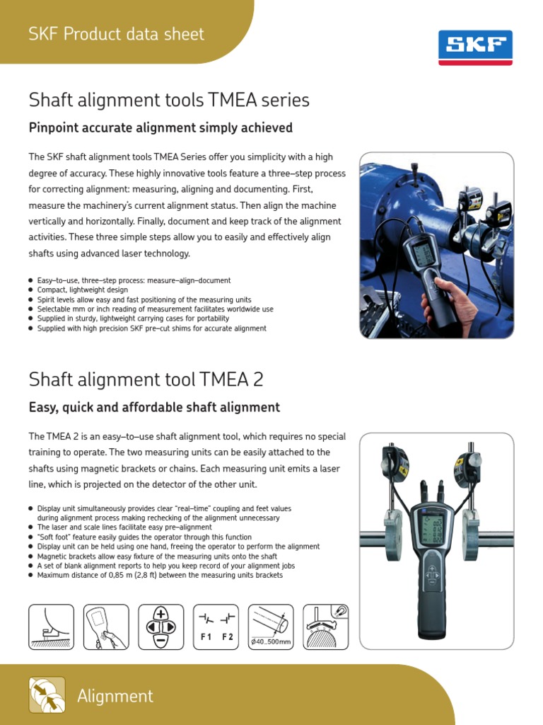 Shaft Alignment Tools TMEA Series: SKF Product Data Sheet | Download ...
