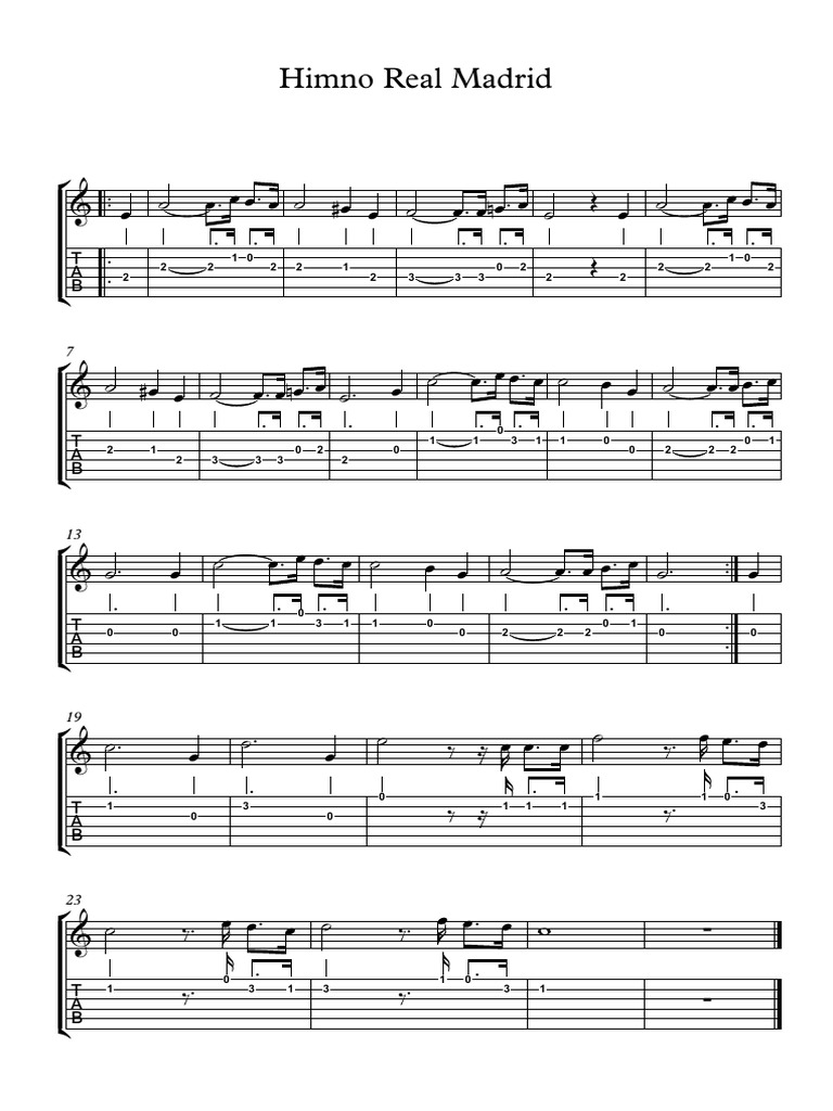 Himno Real Madrid | PDF