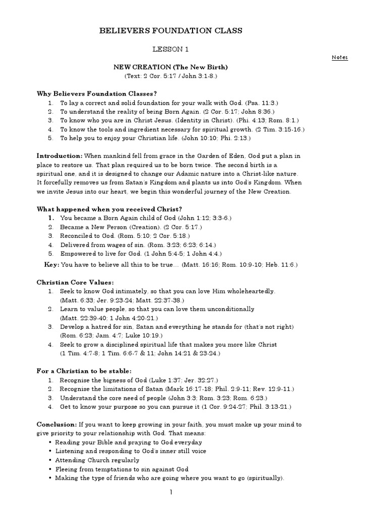 Basics of The Faith 2021 | PDF | Baptism | Spiritual Gift