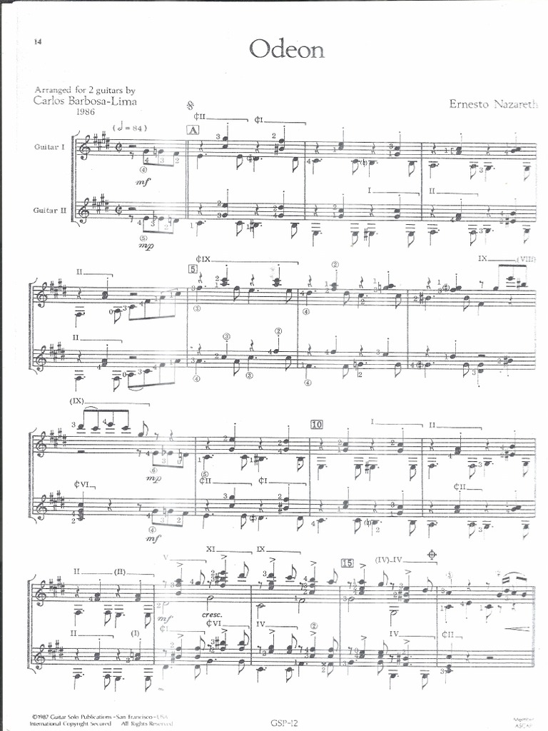 Odeon Carlos Barbosa Lima | PDF