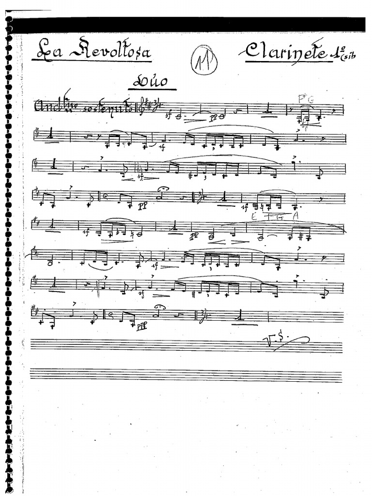 LA REVOLTOSA - Duo Felipe y Maripepa - Clarinete 1º | PDF