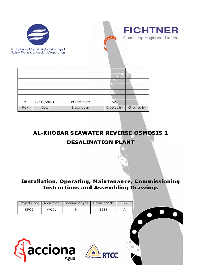 KRO2-WQ00-M-8038 - Installation, Operating, Maintenance, Commissioning ...