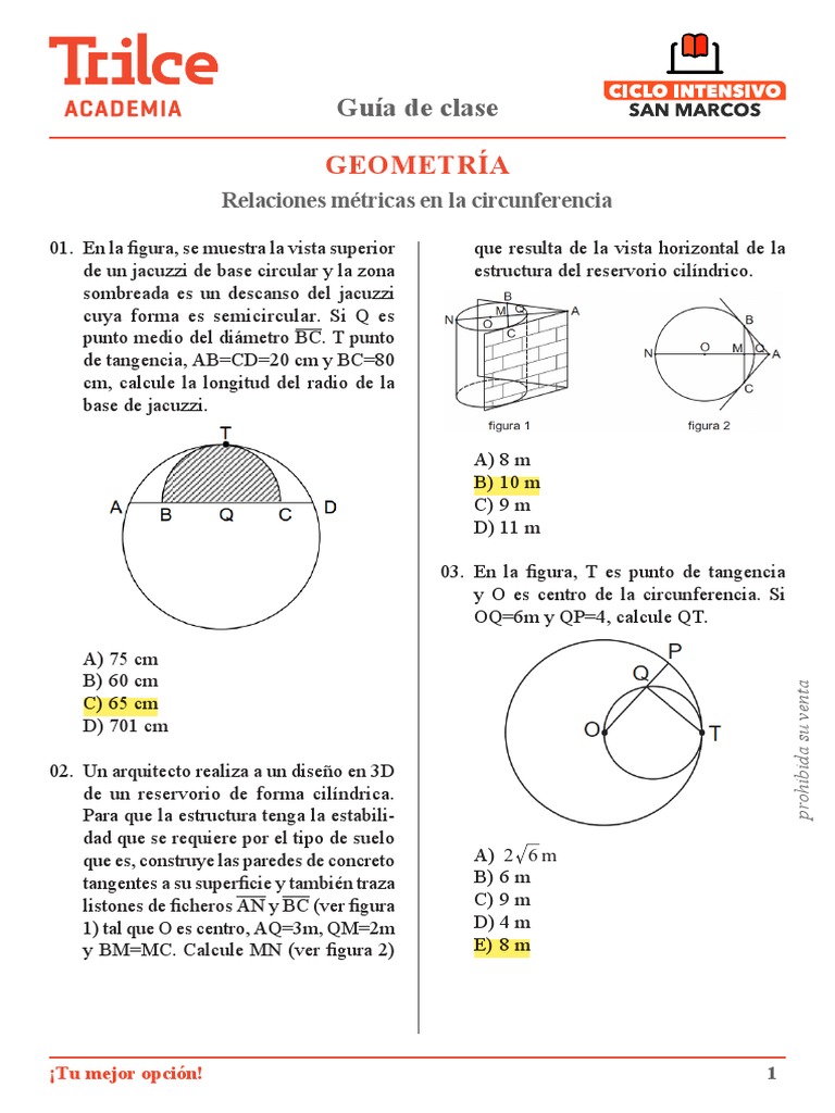 GUÍA | PDF | Formas geométricas | Geometría del plano euclidiano