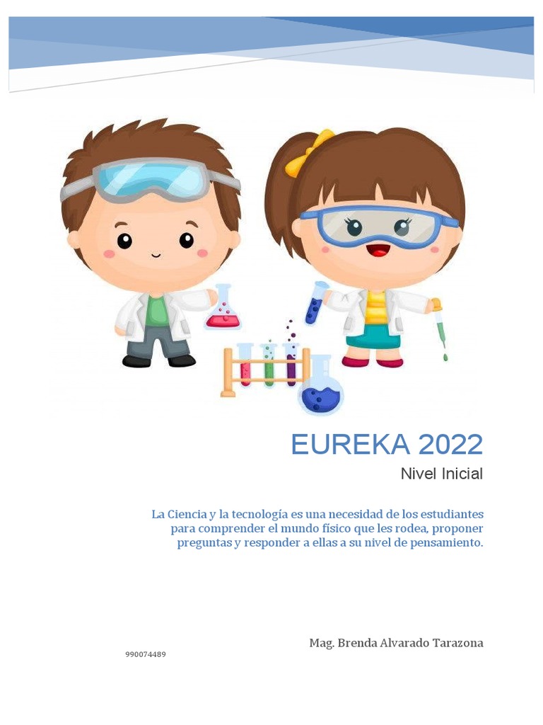 Plan Eureka Nivel Inicial 2022 | Descargar gratis PDF | Educación primaria | Educación de la ...