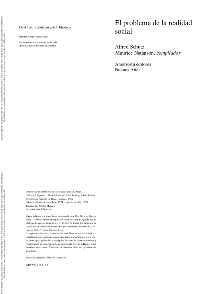 FHCS Schutz Unidad 2 | PDF | Pensamiento | Alfred North Whitehead