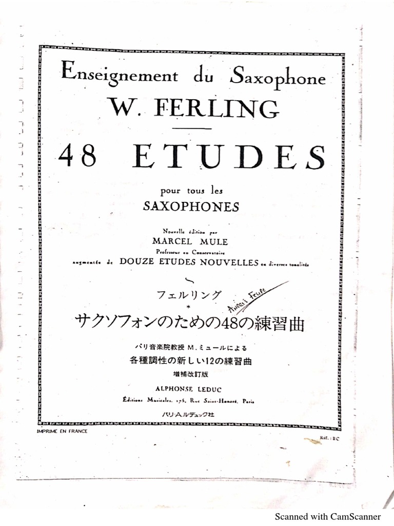 W. FERLING (48 Etudes) | PDF