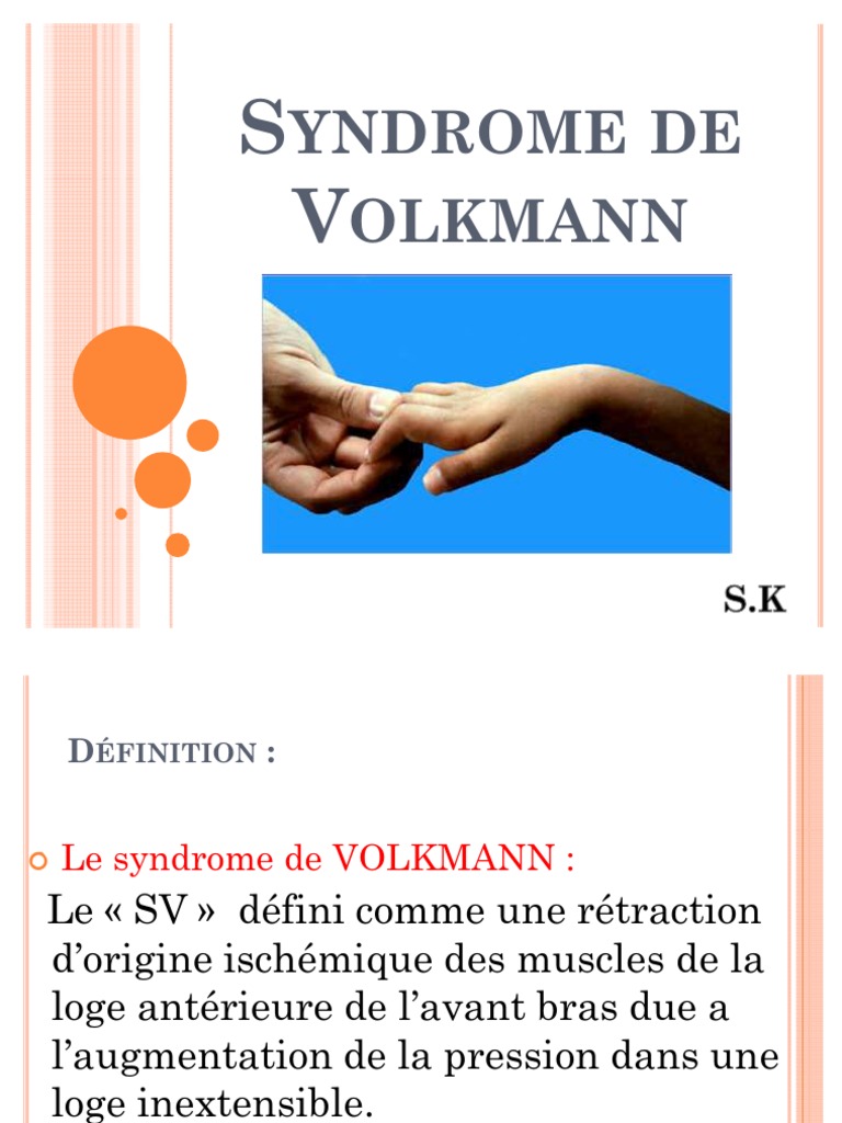 Syndrome de Volkmann