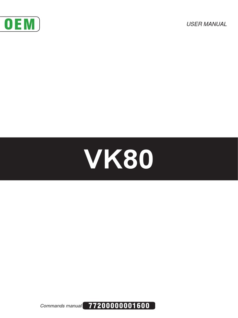 Manual VK 80 | PDF | Usb | Electrical Engineering