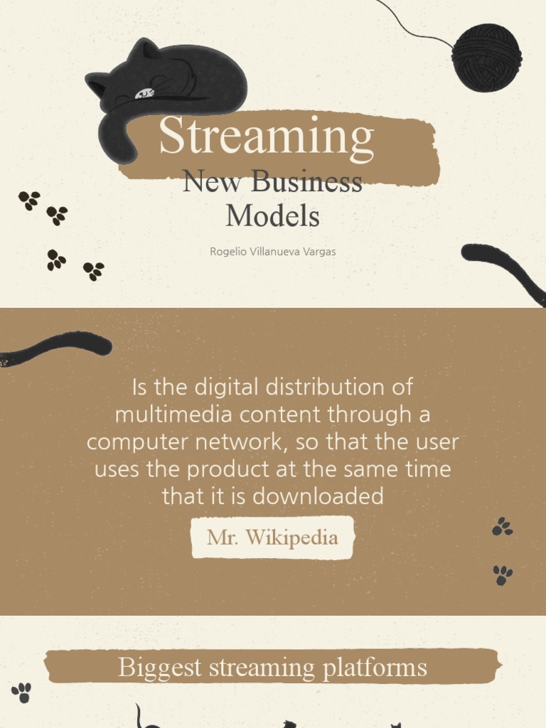 Streaming: New Business Models | PDF | Streaming Media | Digital Distribution