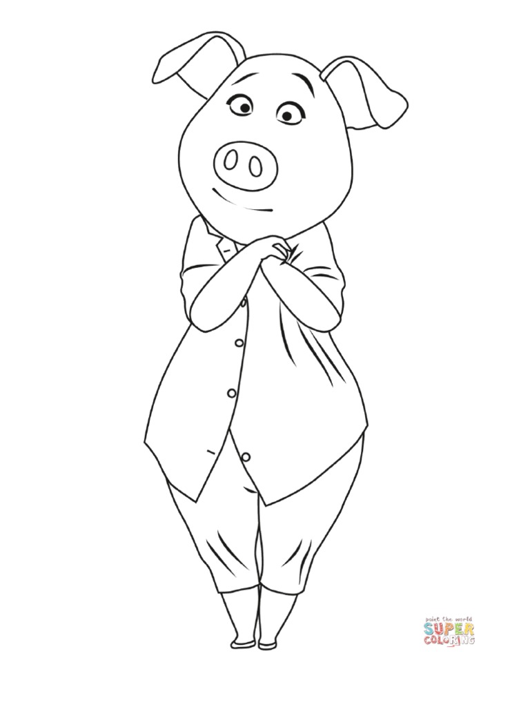 Pig Rosita From Sing - Super Coloring | PDF