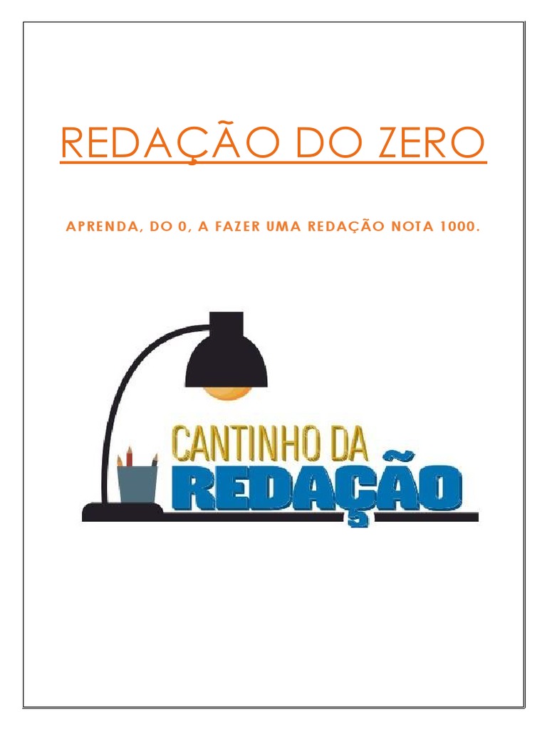 REDAÇÃO DO ZERO (2) | PDF | Linguística | Comunicação humana