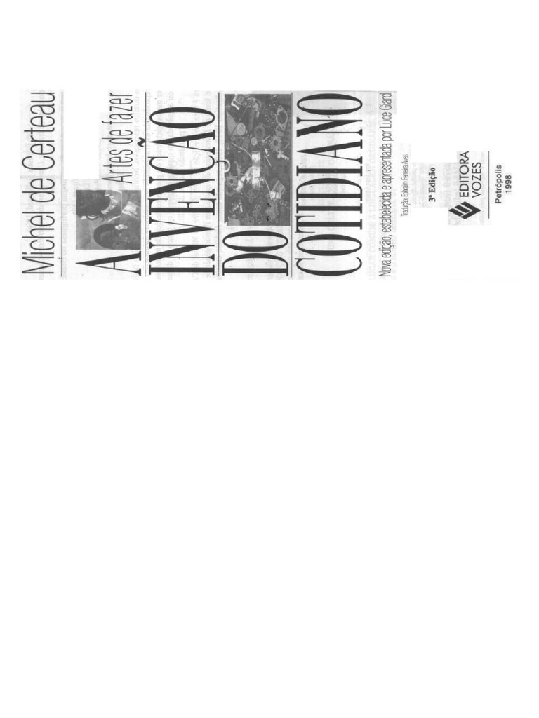 A Invencao Do Cotidiano - Michel de Certeau | PDF