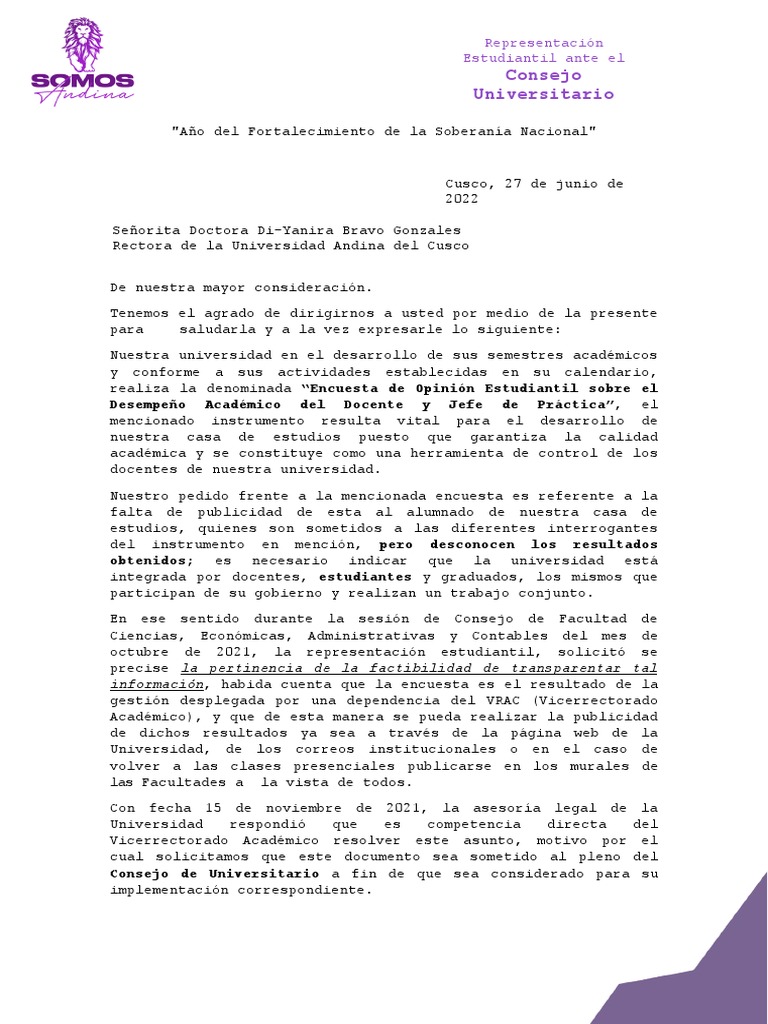 Pedido 1 - CU | PDF | Universidad