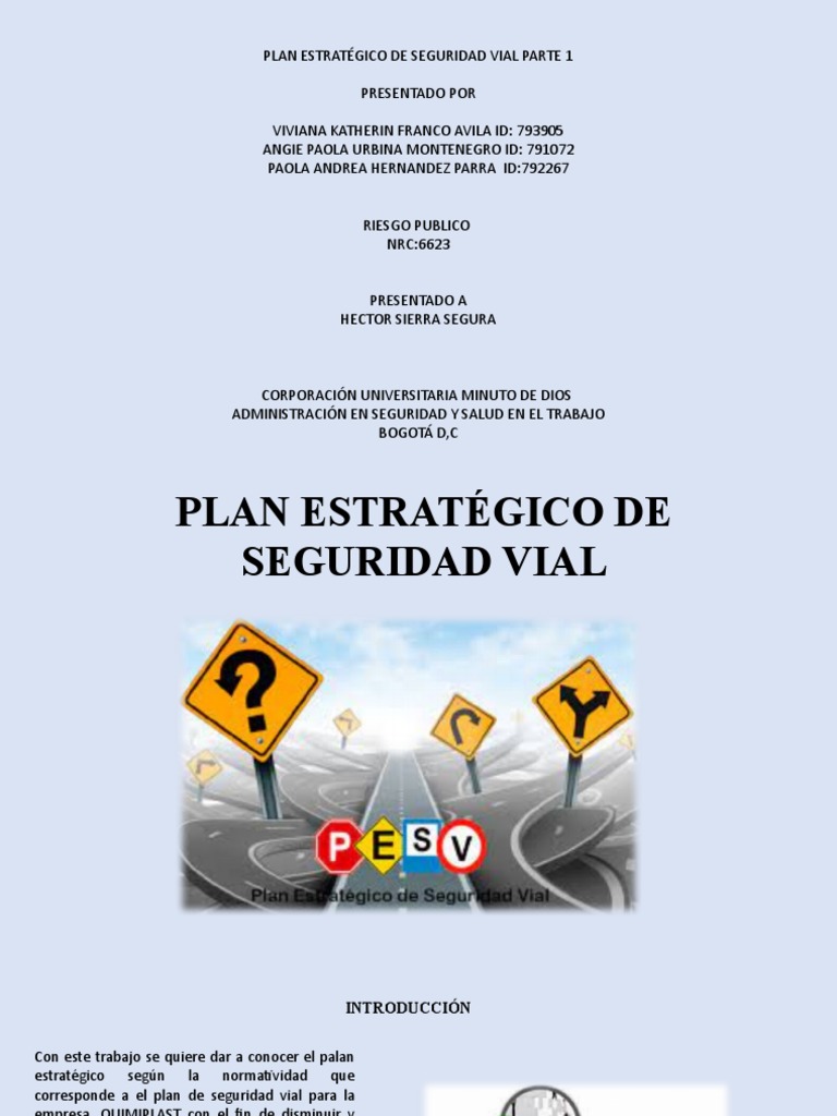 PESV | PDF | Transporte | Seguridad vial