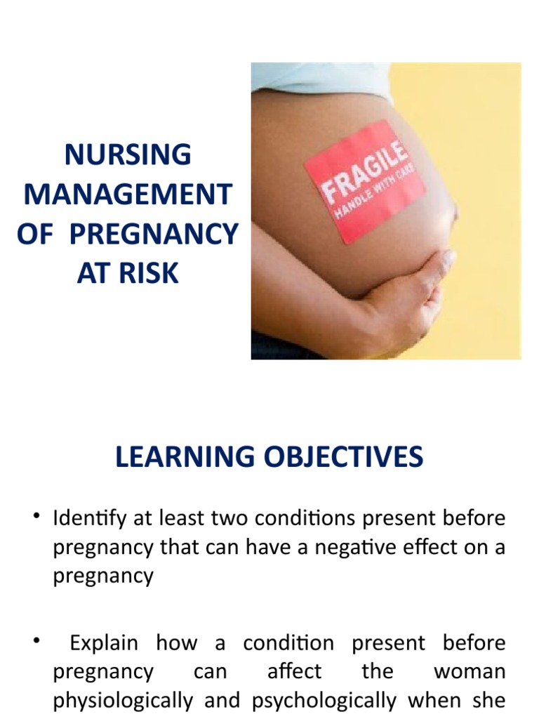 Management of Pregnancy at Risk | PDF | Diabetes | Hypertension