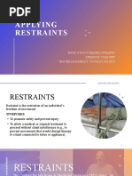 Restraint Checklist | PDF