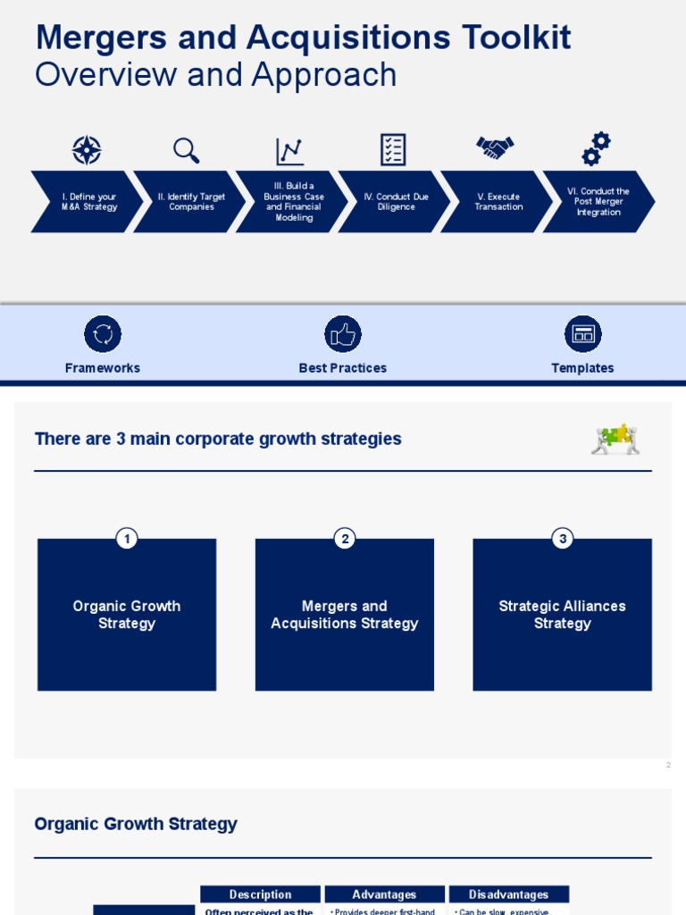 Mergers and Acquisitions Toolkit - Overview and Approach | PDF ... Mergers and Acquisitions Toolkit - Overview and Approach | PDF ...
