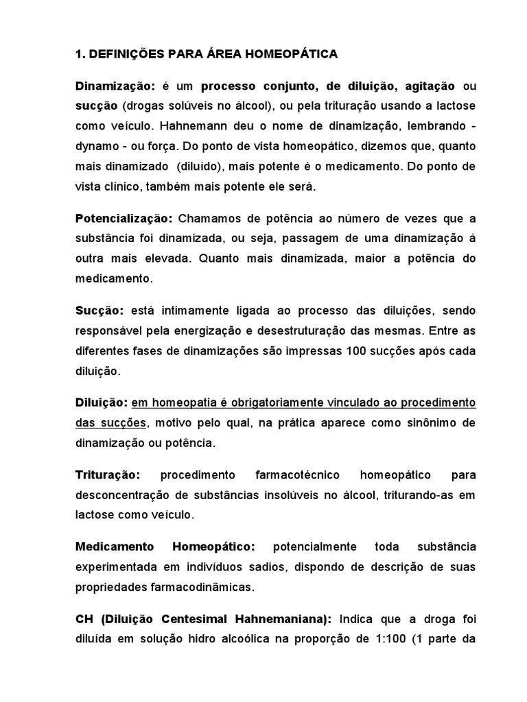 HOMEOPATIA Apostila - Tips | PDF | Homeopatia | Remédio