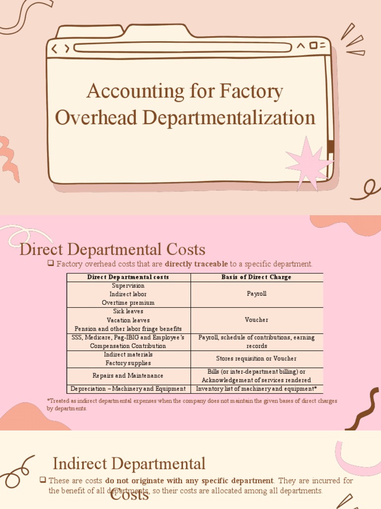 R4 - Accntg For FOH - Departmentalization | PDF | Corporations | Financial Services