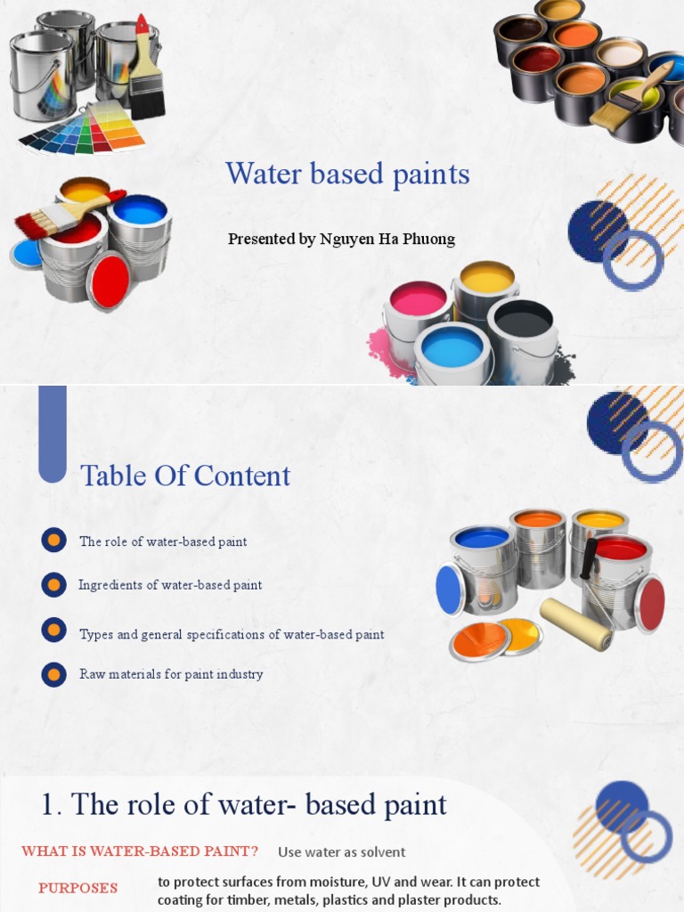 Overview of Water-Based Paint | PDF | Paint | Materials