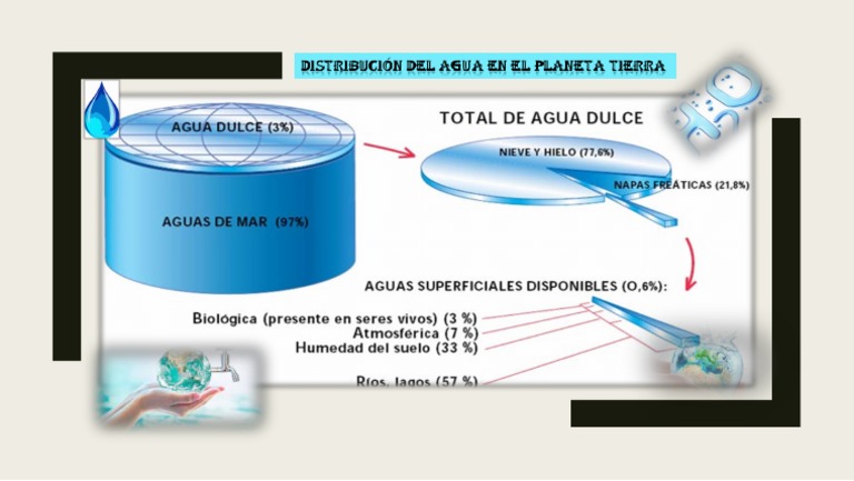 Distribución Del Agua en El Planeta Tierra | PDF