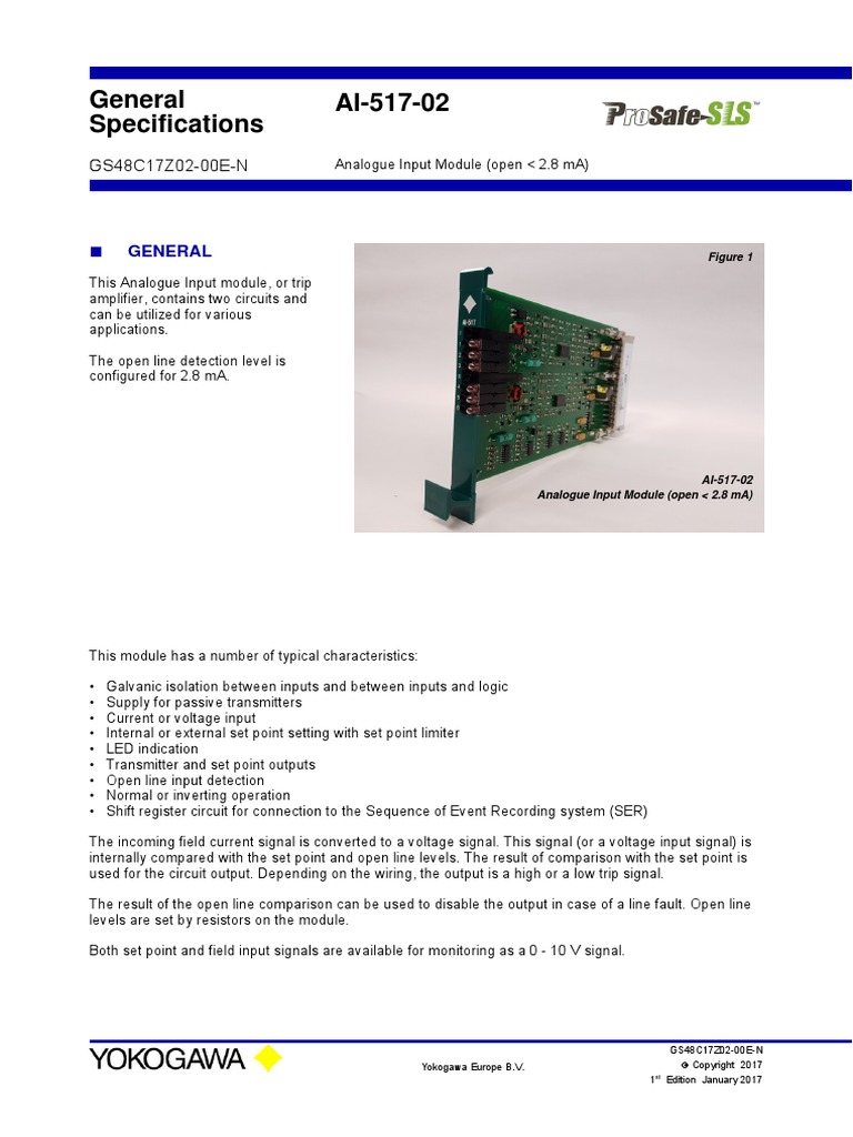 General Specifications AI-517-02: GS48C17Z02-00E-N | PDF | Amplifier ...