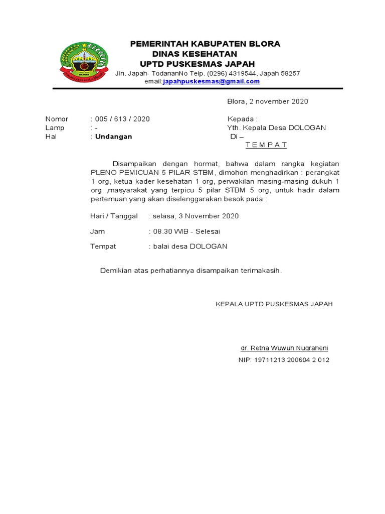 UNDANGAN Dologan Pleno | PDF