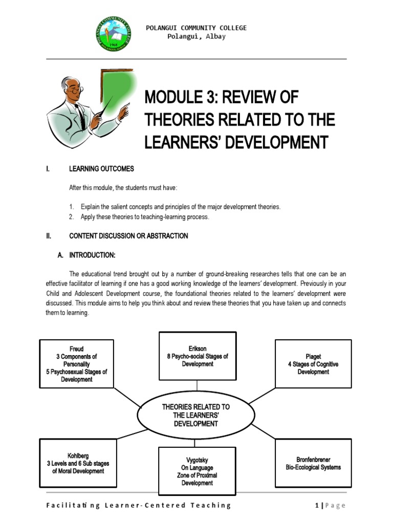 Module 3 Review of Theories Related To The Learners Development | PDF ...