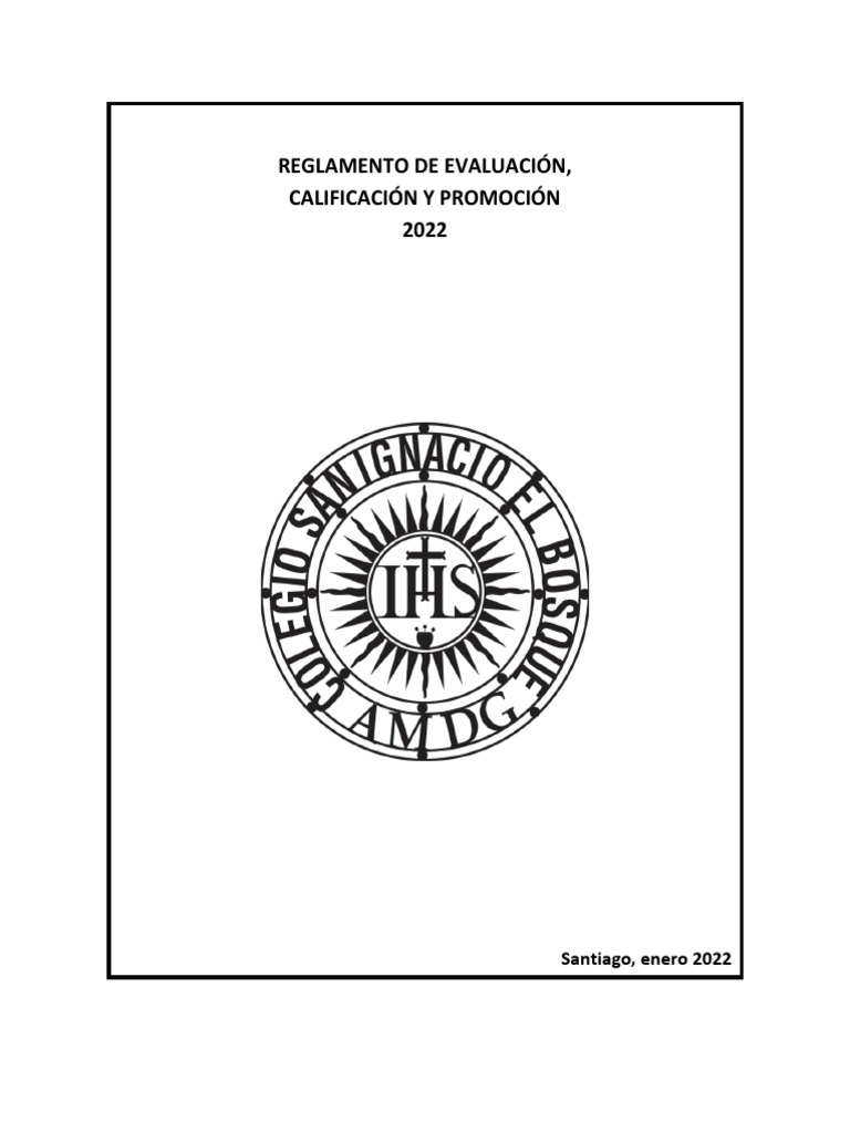 ReglamentoEvaluacion SIEB 2022 | PDF | Evaluación | Aprendizaje