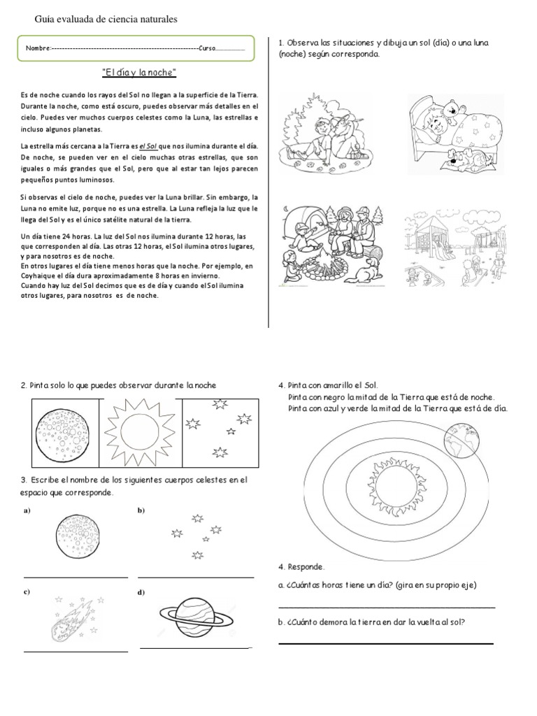 Ciclos del Día y la Noche | PDF | Noche | Cielo